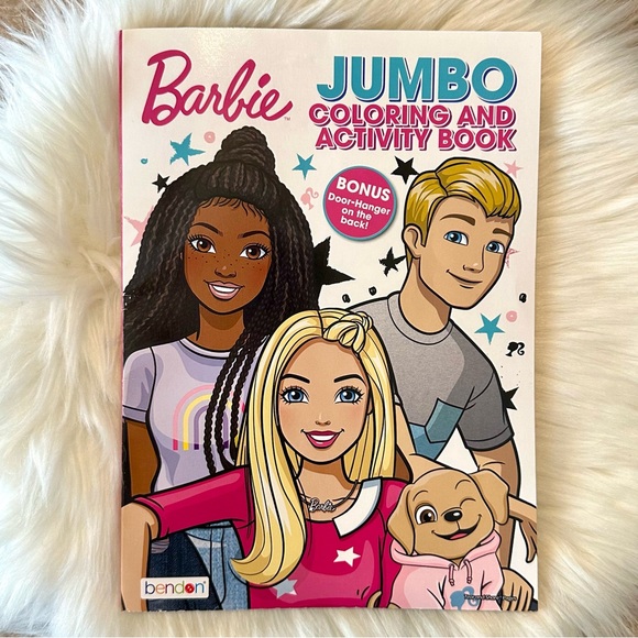 Barbie | Office | Barbie Jumbo Coloring Activity Book Giant Coloring ...